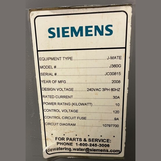 JWI J-Mate J360G Sludge Dryer