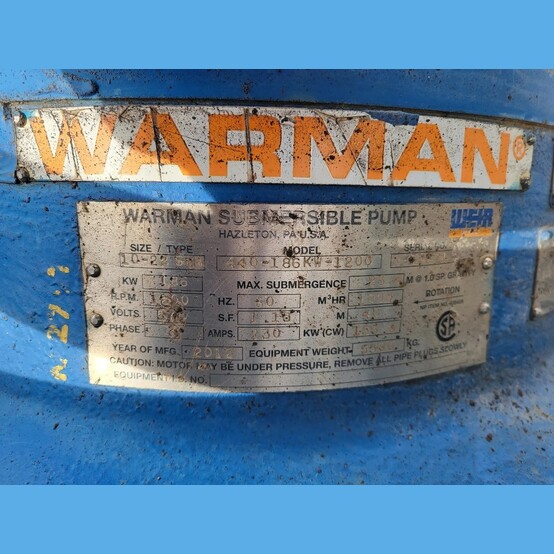 Warman SHW 440-186KW-1200 Submersible Pumps