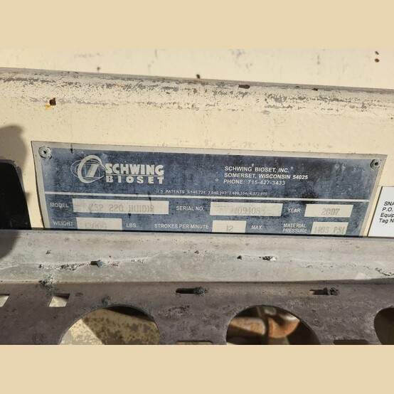 Schwing KSP 220 Sludge Pump and Hydraulic Power Pack