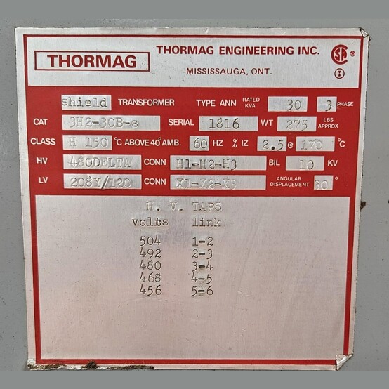 30kVA Thormag Engineering Transformer