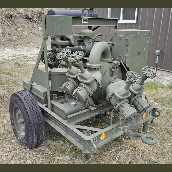 Gorman Rupp 4in x 4in Portable Diesel Drive Pump