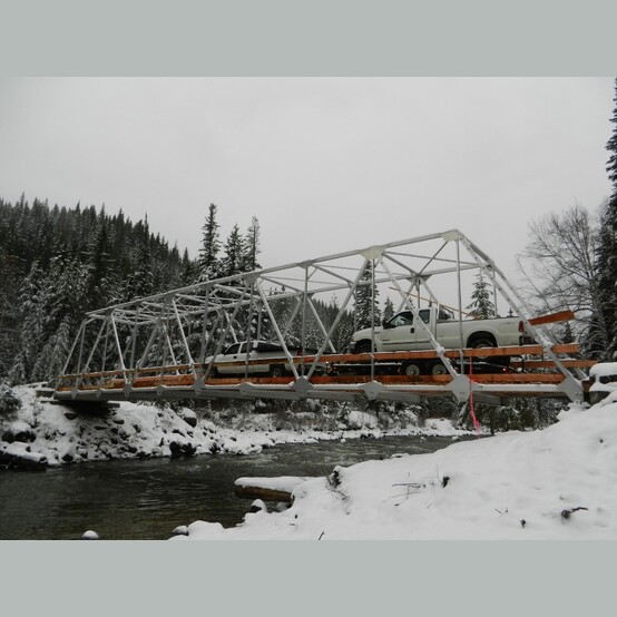 11ft Wide x 100ft Long Aluminum Bridge