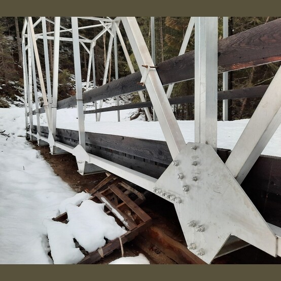 11ft Wide x 100ft Long Aluminum Bridge