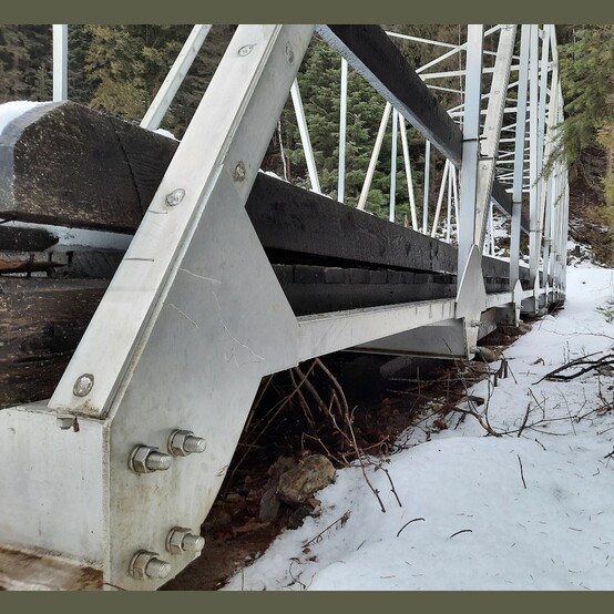 11ft Wide x 100ft Long Aluminum Bridge