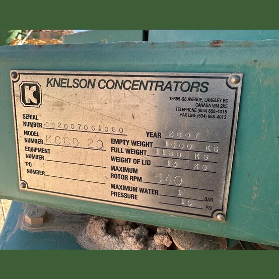 Knelson KC-CD20 Concentrator
