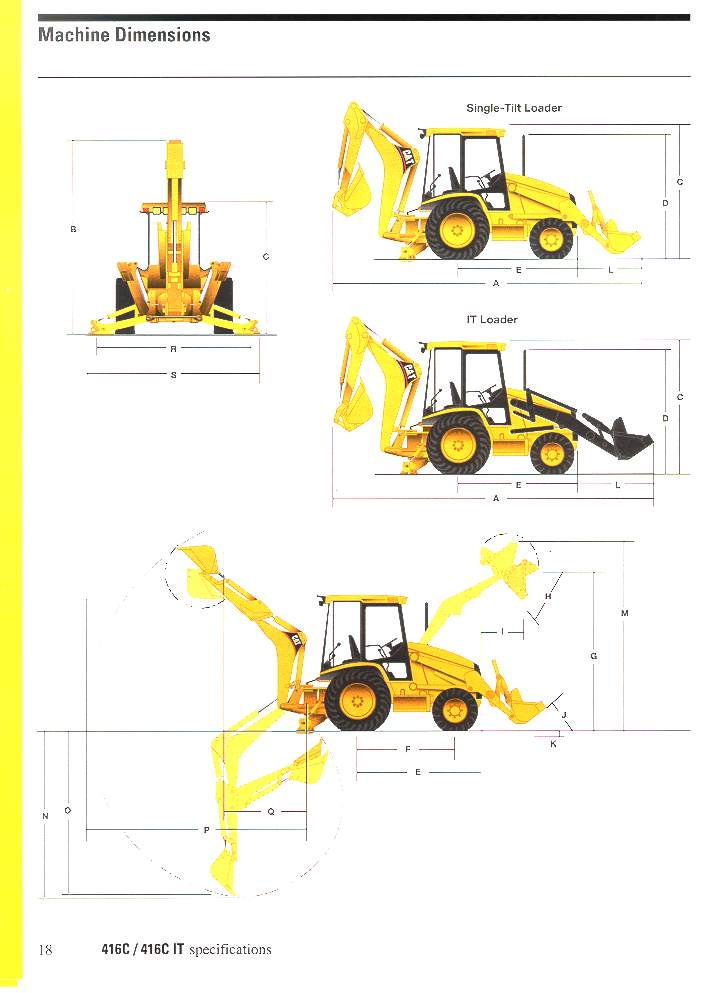1997 CAT 416C Backhoe