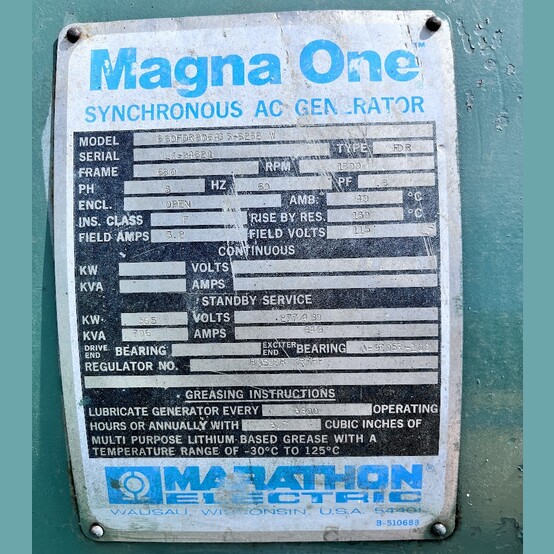 Generador Detroit Diesel de 565 kW