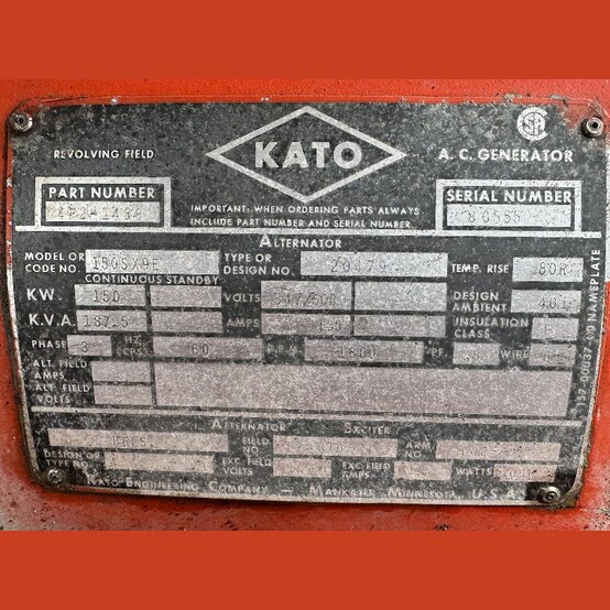 150kW Detroit-Kato Diesel Generator