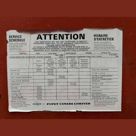 150kW Detroit-Kato Diesel Generator