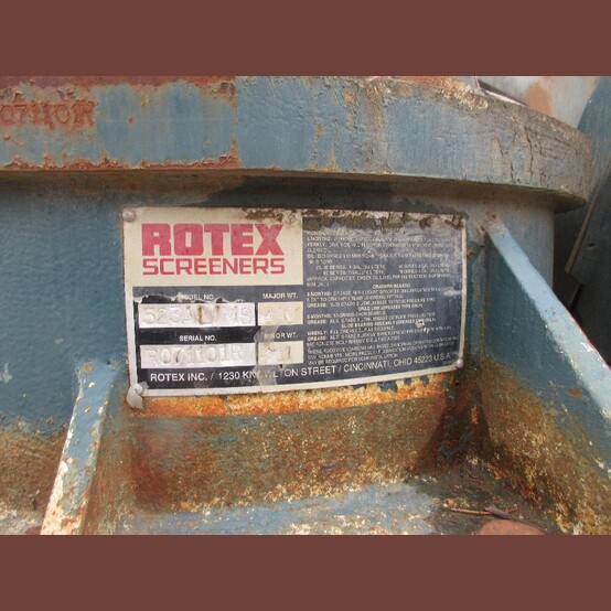 Rotex Screeners 523A AL/MS 3-Deck Screen