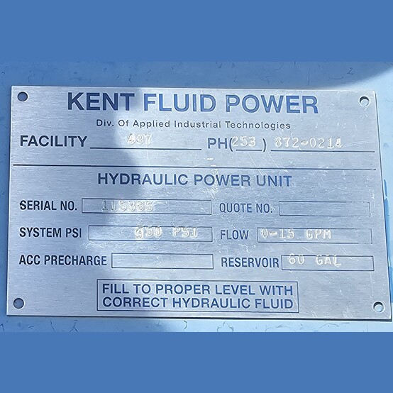10HP Kent Fluid Power Hydraulic Power Pack