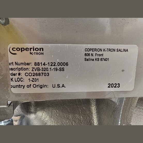 Coperion 10in Dia. ZVB Rotary Valve