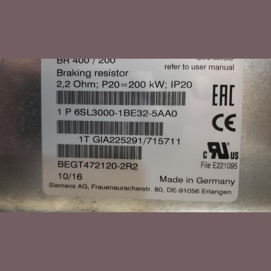 800HP VFD and Braking Resistor Systems