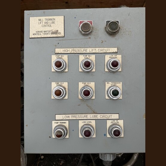 Howard Marten Co. Ball Mill Journal Lift and Lubrication System