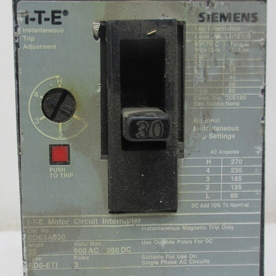 ITE-Siemens ED 30 Amp Breaker