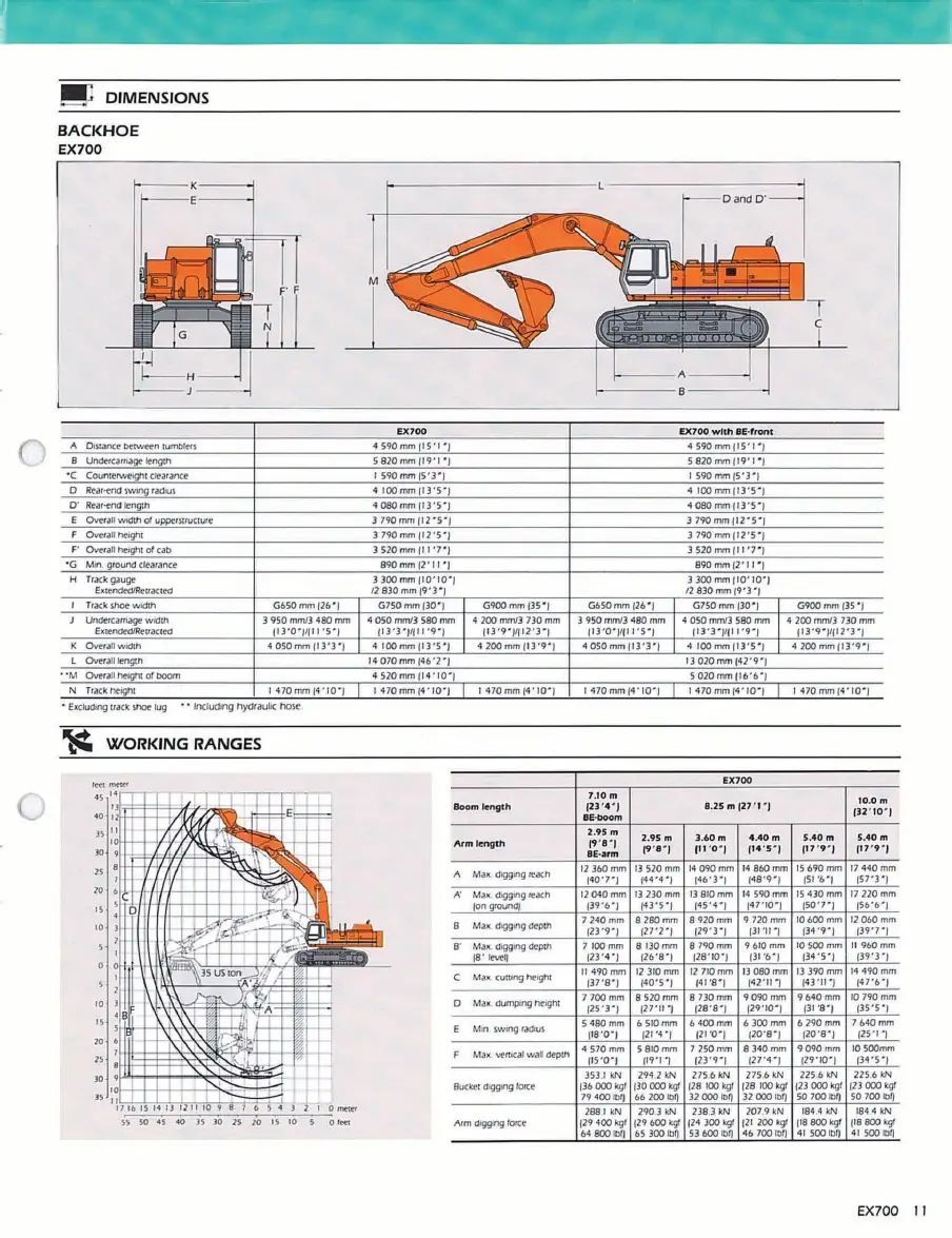 Hitachi EX700 Excavator