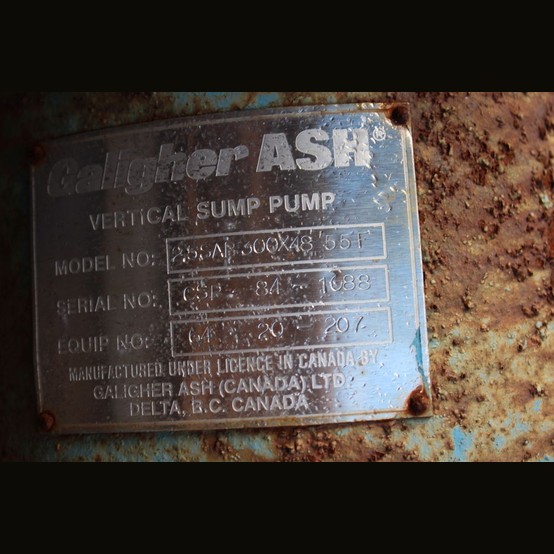 Galigher Sump Pump Supplier Worldwide | Used 2.5 in. Sump Pump For Sale