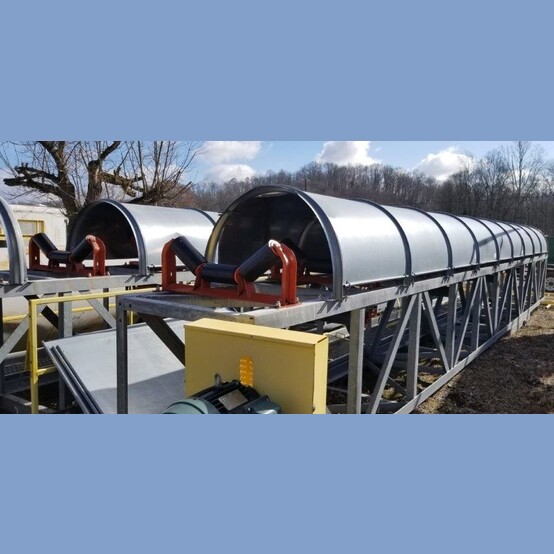 30in x 160ft Inclined Covered Conveyor