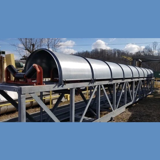 30in x 160ft Inclined Covered Conveyor