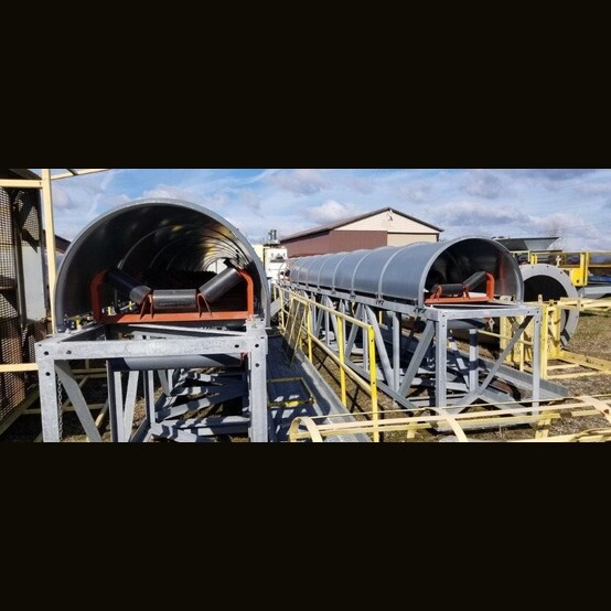 30in x 160ft Inclined Covered Conveyor