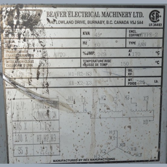 Beaver Electrical Transformer Supplier Worldwide | Used 45 kVA ...