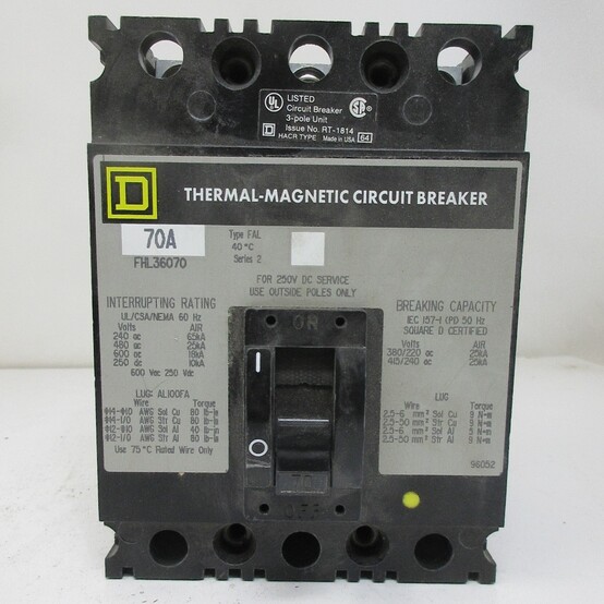 Square D FHL 70 Amp Breaker