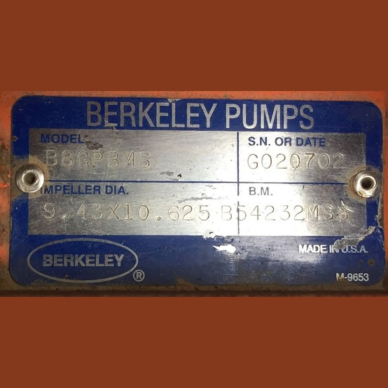 Berkeley 6 in. Centrifugal Pumps