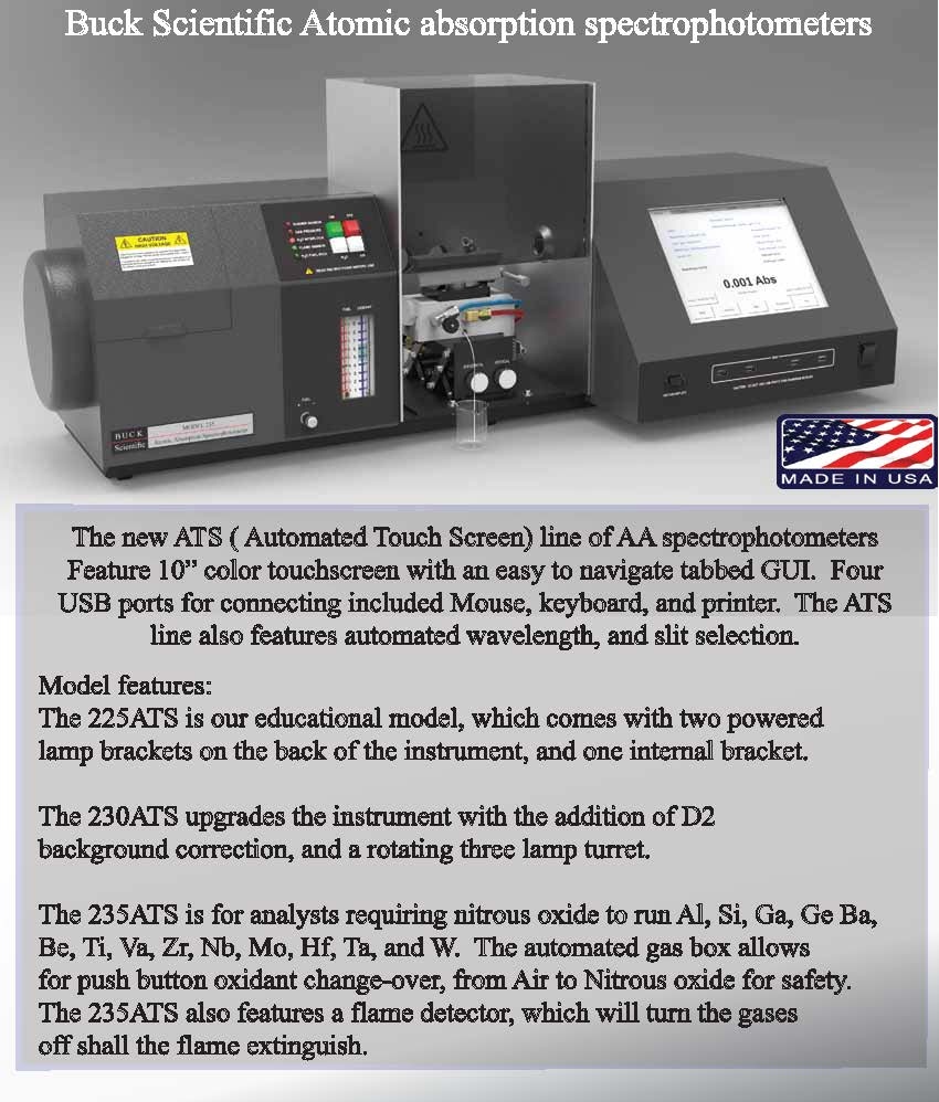 Buck Scientific 235ATS Atomic Absorption Spectrophotometer (AA Machine)