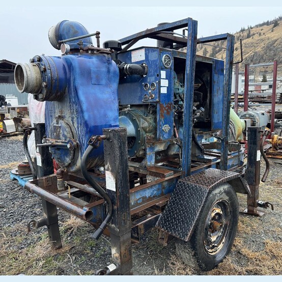 Gorman Rupp 6in Portable Self-Priming Trash Pump with John Deere Diesel ...