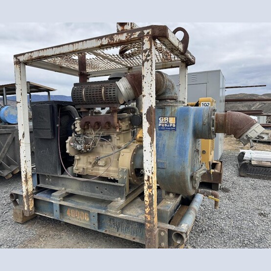 Gorman Rupp 6in Self-Priming Trash Pump with John Deere Diesel Engine