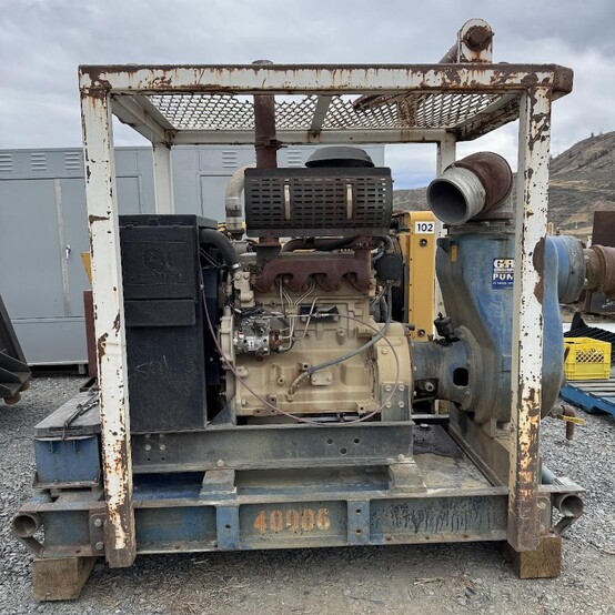 Gorman Rupp 6in Self-Priming Trash Pump with John Deere Diesel Engine