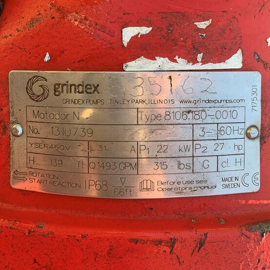 Grindex 6in Matador N Submersible Pump