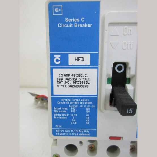 15A Cutler-Hammer HFD Breaker