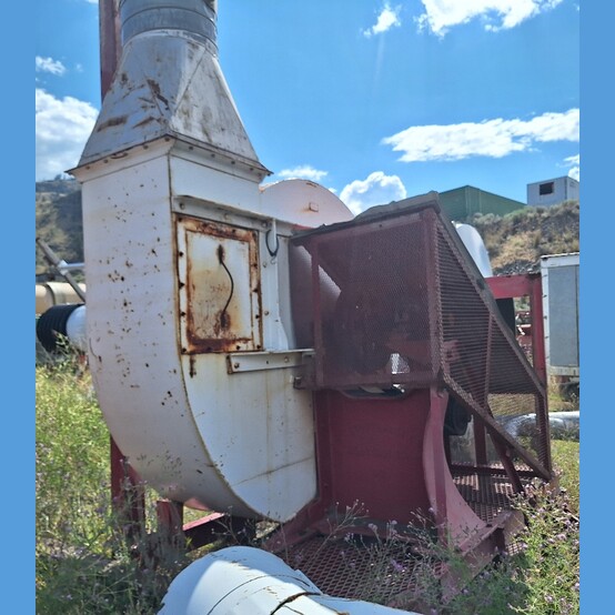 9ft Dia. x 25ft Tall Cyclone and 125HP Centrifugal Blower