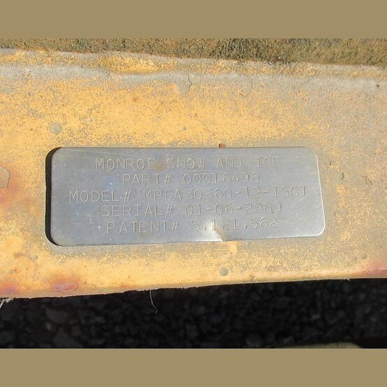 Monroe Front Snow Plow with Tenco Side Plow