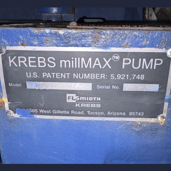 Krebs 8in x 6in MM200 Centrifugal Slurry Pump