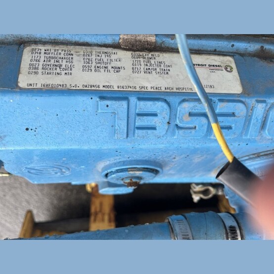 Generador Detroit 16V92TA Diesel de 800 kW