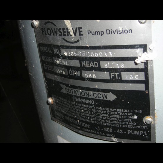 Flowserve Submersible Pump Supplier Worldwide | Used Flowserve EML Submersible Pump Package For Sale