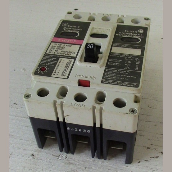 Used Westinghouse 3 Pole 30 Amp HMCP Breaker For Sale