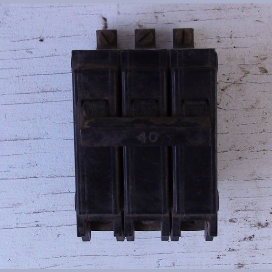 Used CEB, Commander 3 Pole 40 Amp Bolt-on Breaker For Sale