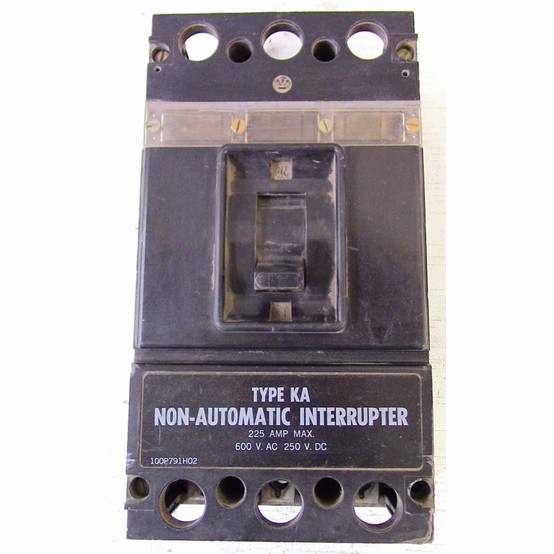 Used Westinghouse 3 Pole 225 Amp KA Breaker For Sale