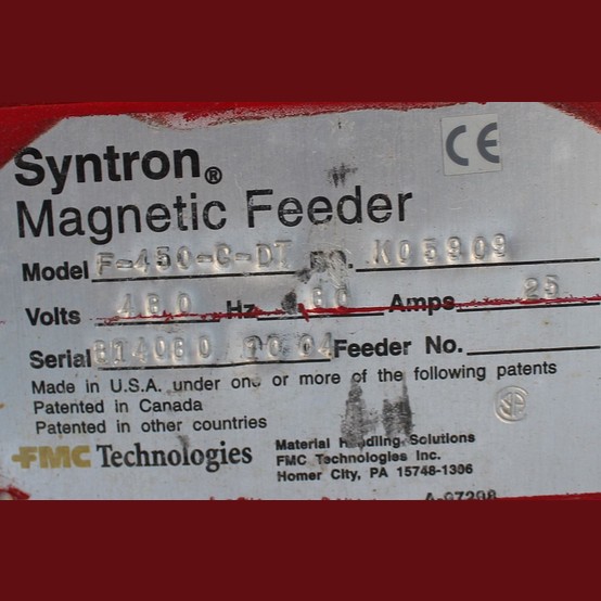 Syntron Vibrating Pan Feeder for sale | Syntron 42 in. x 60 in. Pan ...