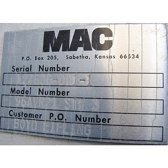 MAC Dust Collector Wholesale Supplier | Used MAC 96AVR21 STY 3 Dust ...