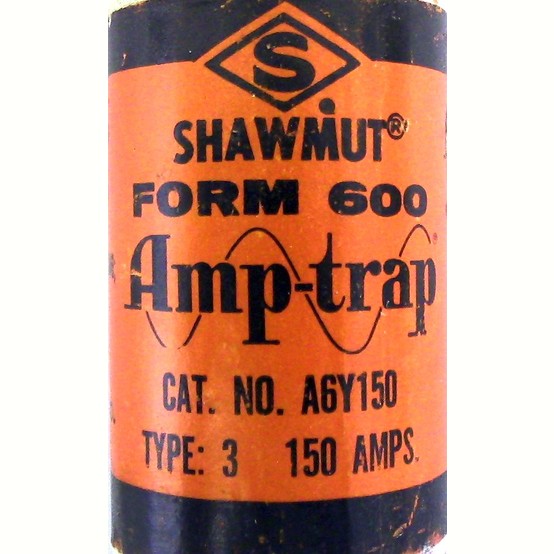 Used Ferraz Type A6y 150 Amp Fuse For Sale