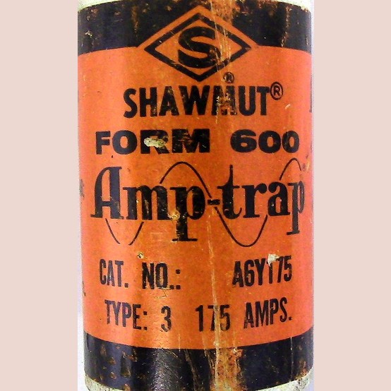 Used Ferraz Type A6y 175 Amp Fuse For Sale