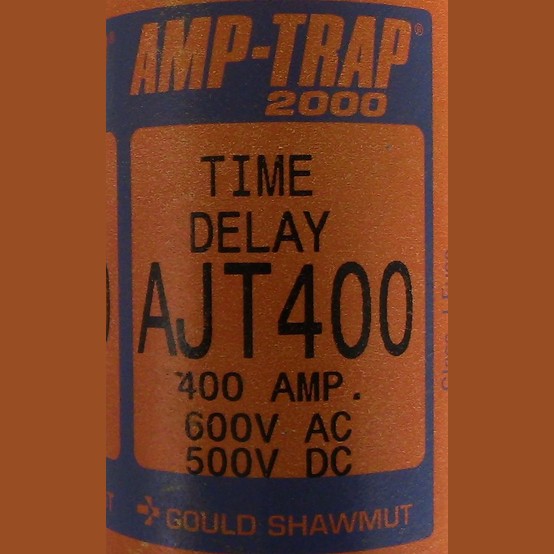 Used Gould Shawmut Type AJT 400 Amp Fuse For Sale