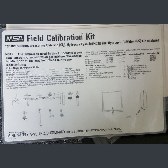 Used MSA Field Calibration Kit For Sale | MSA Laboratory Equipment ...