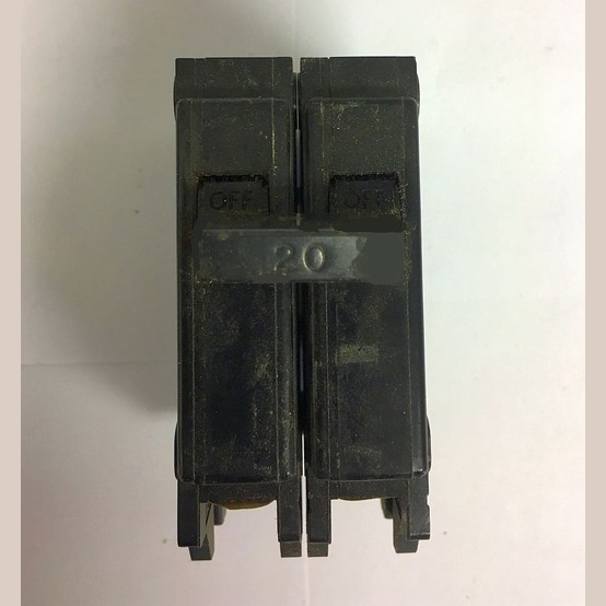Used Sylvania CEB 2 Pole 20 Amp Bolt-on Breaker For Sale