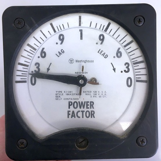 Used Westinghouse Power Factor Analog Meter For Sale