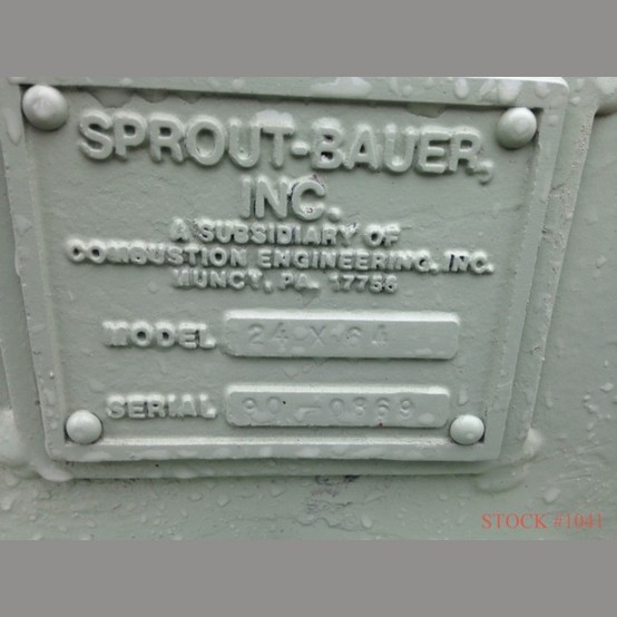 Sprout-Bauer Mixer Wholesale Supplier | Used Sprout-Bauer 24 x 64 Mixer ...